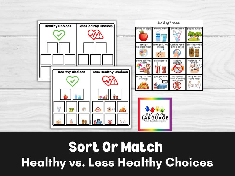 Special Education Health Life Skills Unit: Healthy Choices & Goal ...