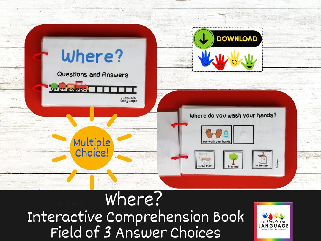 Where Interactive Book of Questions Multiple Choice Answers, Autism ...