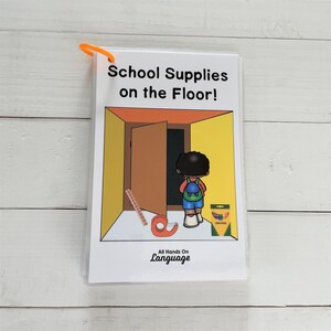 School Supplies on the Floor! Interactive Book With Choice Board, Make ...
