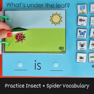 What's Under the Leaf? Interactive Flap Book for Preposition UNDER ...