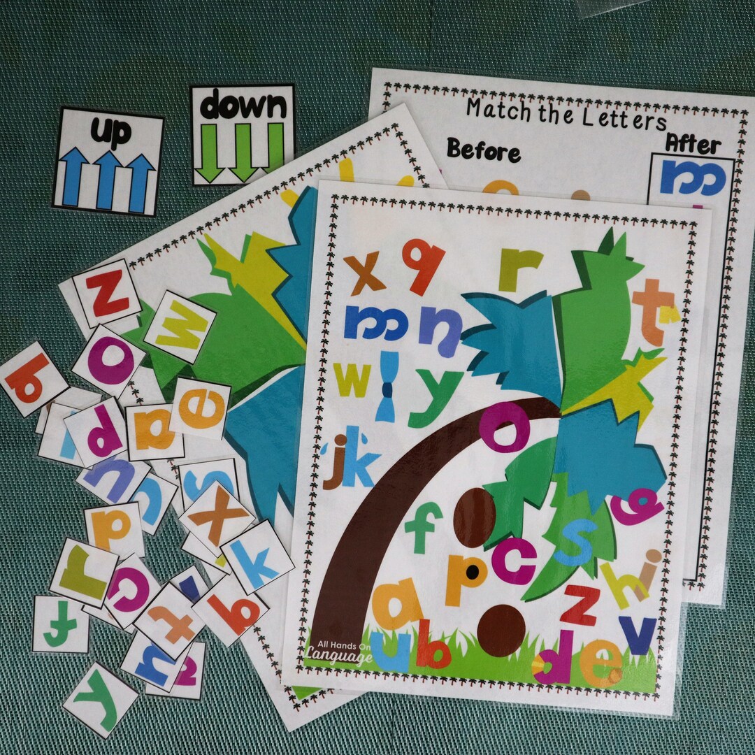 Chicka Chicka Boom Boom Story Companion, Background Mats, 26 Letters ...