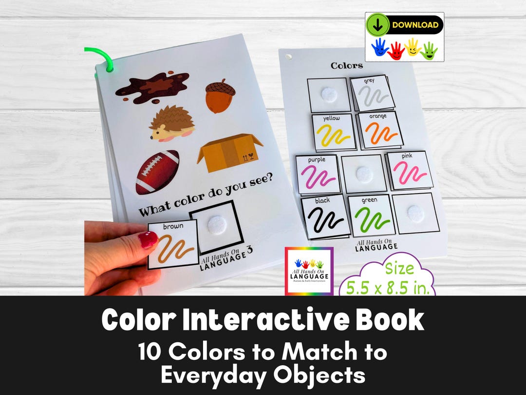 Colors Around Us Interactive Mini Book With Choice Board and 10 Colors ...