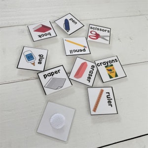 School Supplies on the Floor! Interactive Book With Choice Board, Make ...
