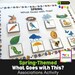 Spring-themed What Goes With This? Associations Matching Activity ...