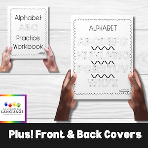 Alphabet Workbook to Practice Writing, Uppercase and Lowercase Letters ...