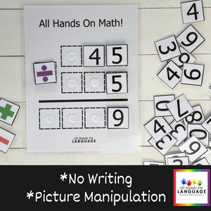 All Hands on Math Interactive Activity Board: 40 Number Cards + Add ...
