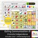 Time to Eat Communication Board 30, Color Coded Words, Aided-language ...