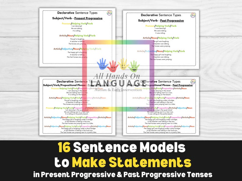 Sentence Building Guide: Speech Therapy, Special Education (PDF ...