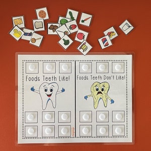 SORT the Foods Teeth Like and Don't Like Activity, Dental Health ...