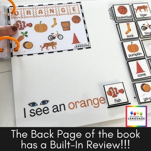 I See ORANGE... Interactive Book and Sentence Formulation Activity ...