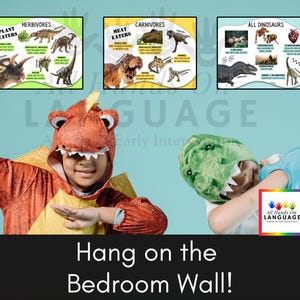 Dinosaur Reference Posters: Carnivores, Herbivores, Common Traits (US ...