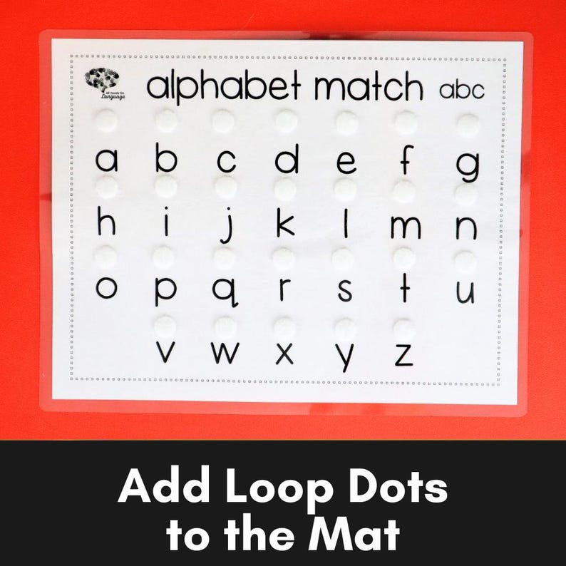 Lowercase Alphabet Matching Activity: Autism & Preschool Printable (PDF ...