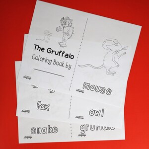 The Gruffalo Story Companion Set: Comprehension, Retelling & Coloring ...