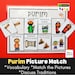 Purim Matching Game: Jewish Holiday Activity (printable PDF) - Etsy