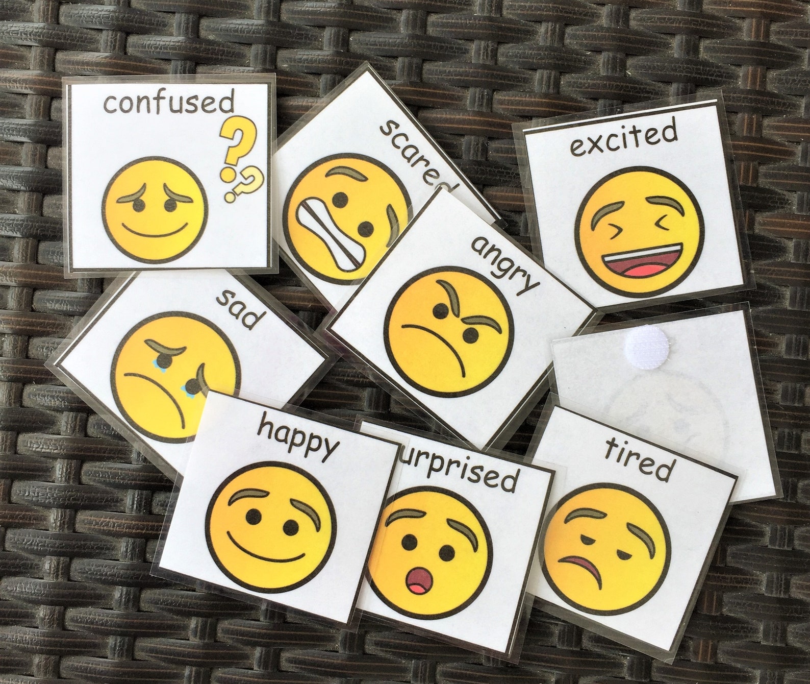 Match the Feelings Activity 9 Labeled Emojis to Match Learn - Etsy