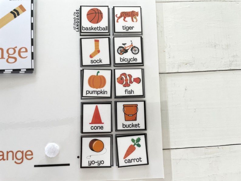 I See ORANGE... Interactive Book and Sentence Formulation Activity ...