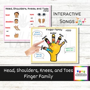 Preschool Songbook, 10 Preschool Song Visuals to Point to and Follow ...