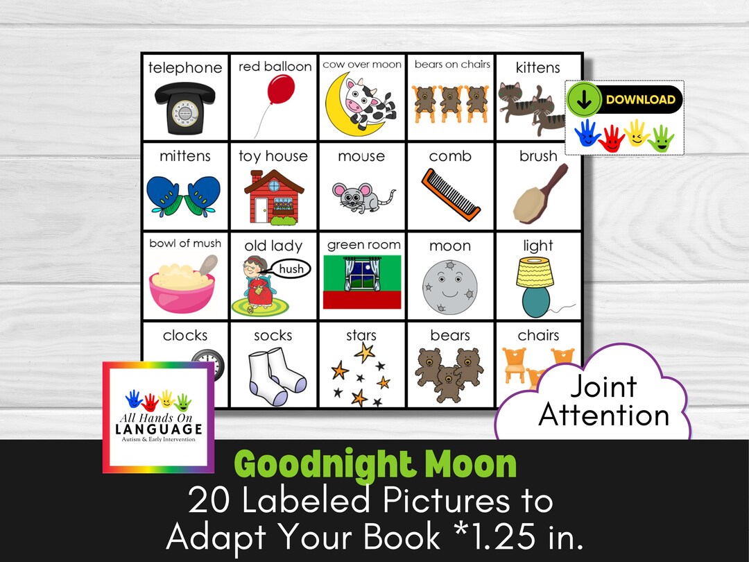 Goodnight Moon Adapt YOUR Book Picture Set, Match to the Story ...