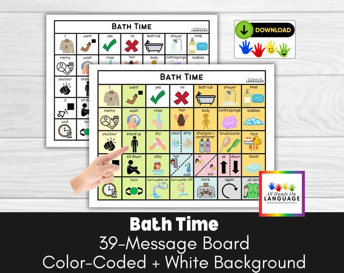 ASL Based Communication Board; With Real Pictures; Early Childhood Key ...
