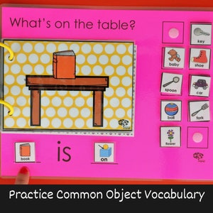 What's on the Table? Interactive Book for Preposition ON + Simplified ...