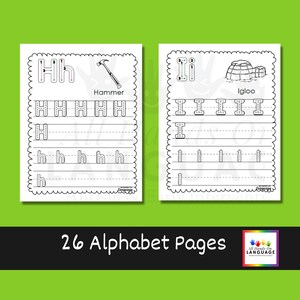Alphabet Workbook to Practice Writing, Uppercase and Lowercase Letters ...