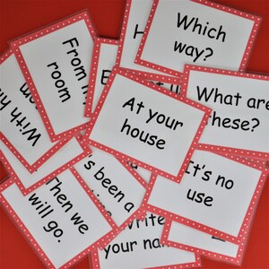 80 Flashcard Set With Fry's First 100 Sight Words in PHRASES, Double ...