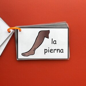 Spanish My Body Flashcard Set, Mi Cuerpo, 26 Body Parts in Spanish ...