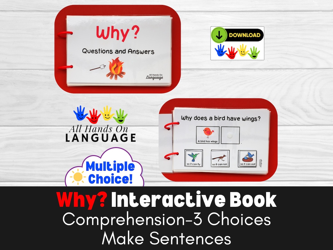 Why? Interactive Book of Questions With Multiple Choice Answers, Make ...