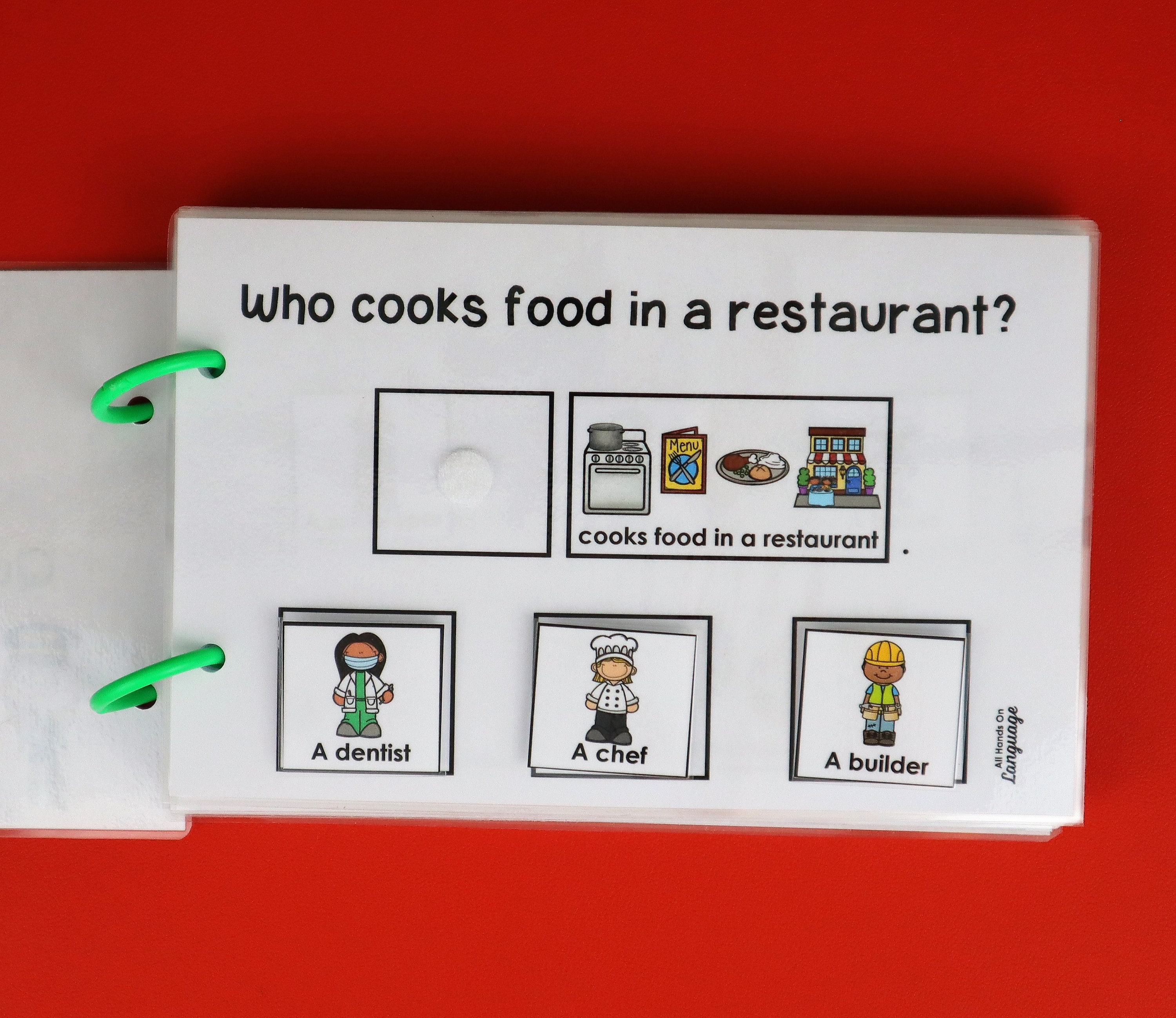 Interactive "who" Questions Book: Autism Speech Comprehension (PDF ...