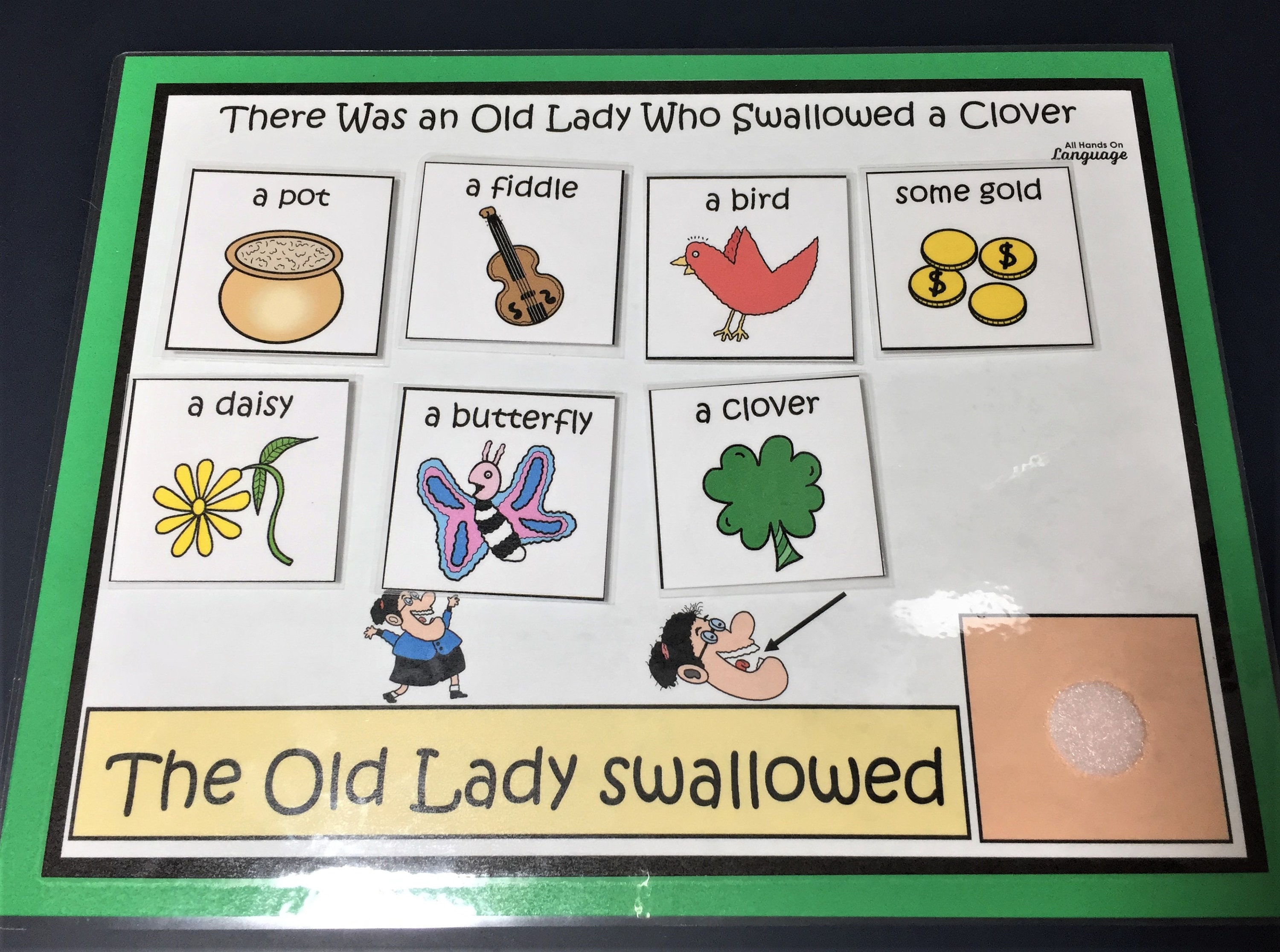 Old Lady Who Swallowed a Clover Story Companion Activities - Etsy