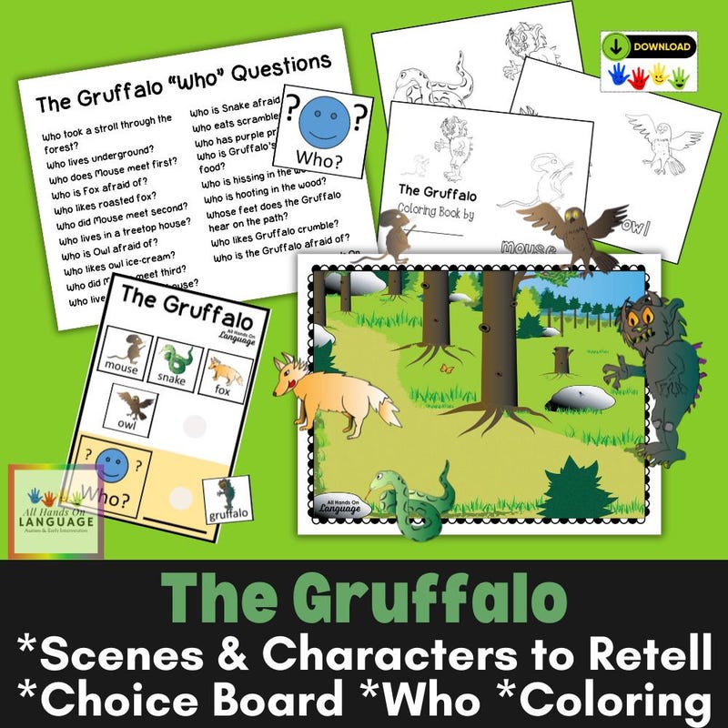 Gruffalo Mask - Etsy UK