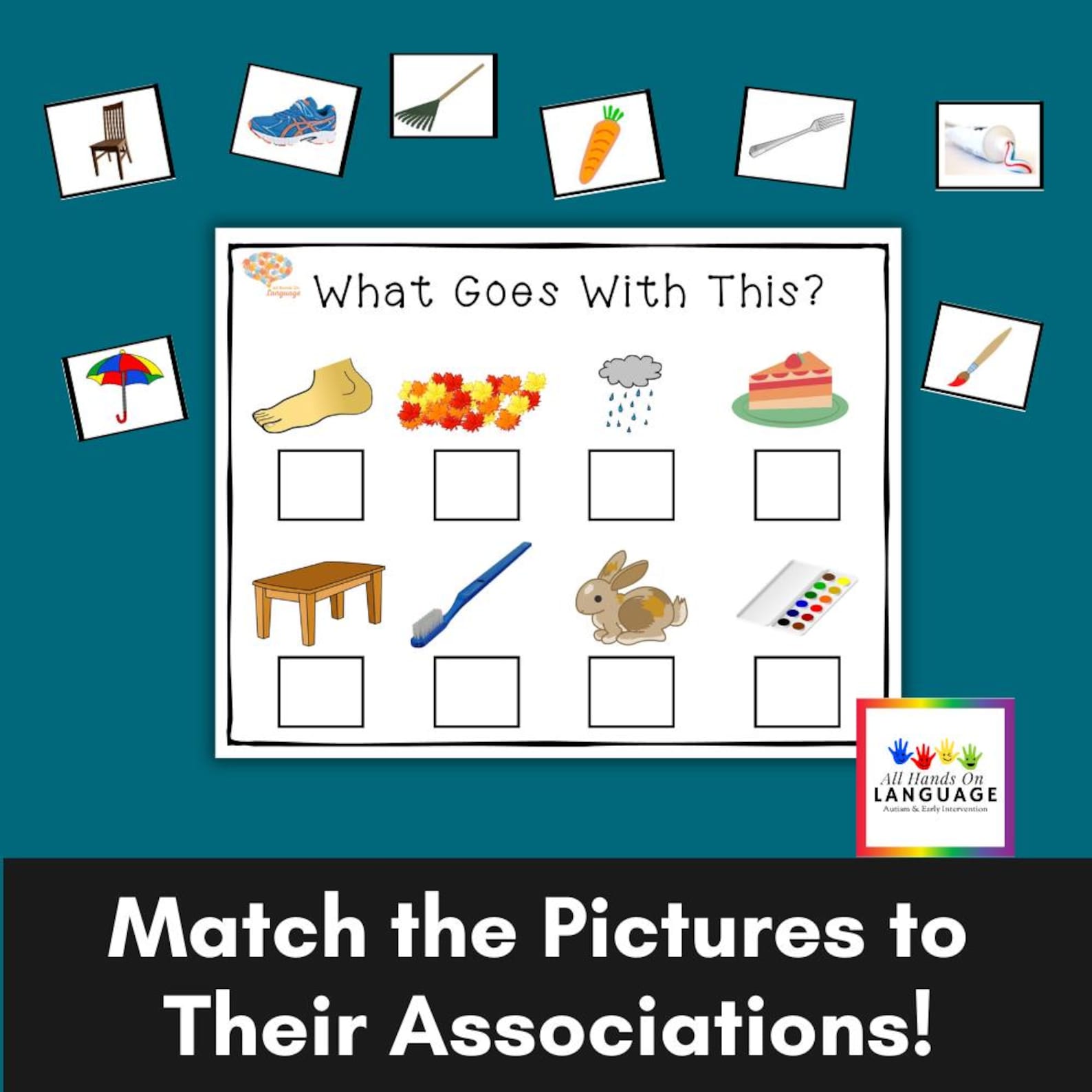 What Goes With This? Association Matching Activity, Preschool and ...