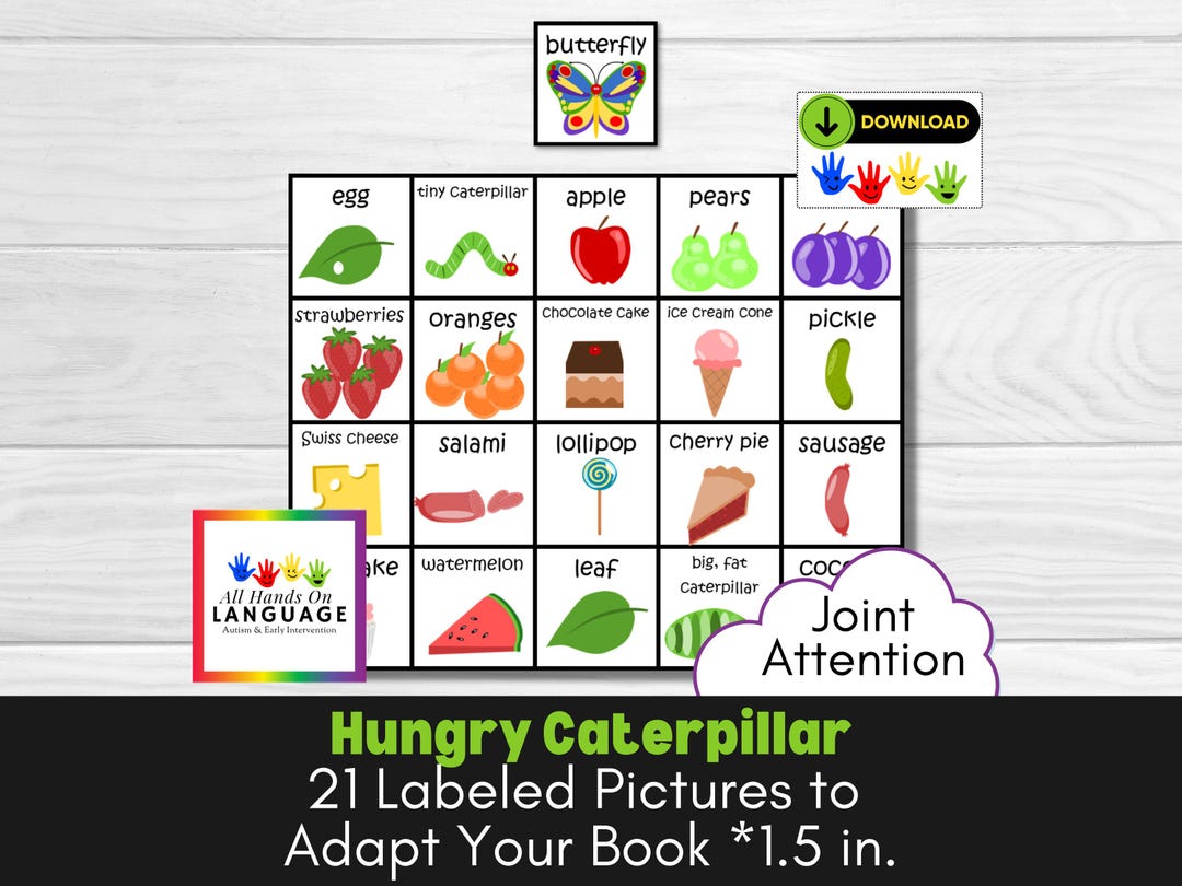The Very Hungry Caterpillar Adapt YOUR Book Picture Set, Match to the ...