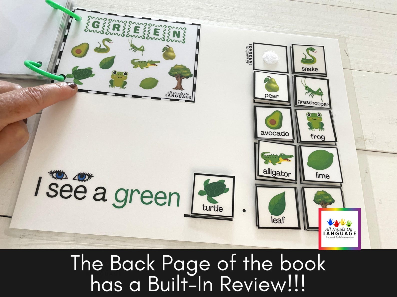 I See GREEN... Interactive Book and Sentence Formulation Activity ...