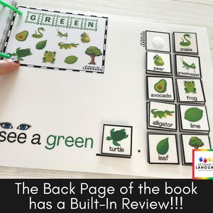 I See GREEN... Interactive Book and Sentence Formulation Activity ...