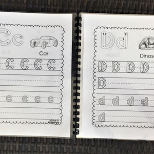 Alphabet Workbook to Practice Writing Uppercase and Lowercase - Etsy