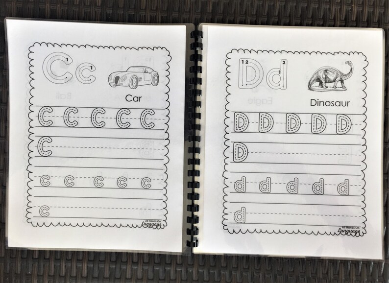 Alphabet Workbook to Practice Writing Uppercase and Lowercase - Etsy