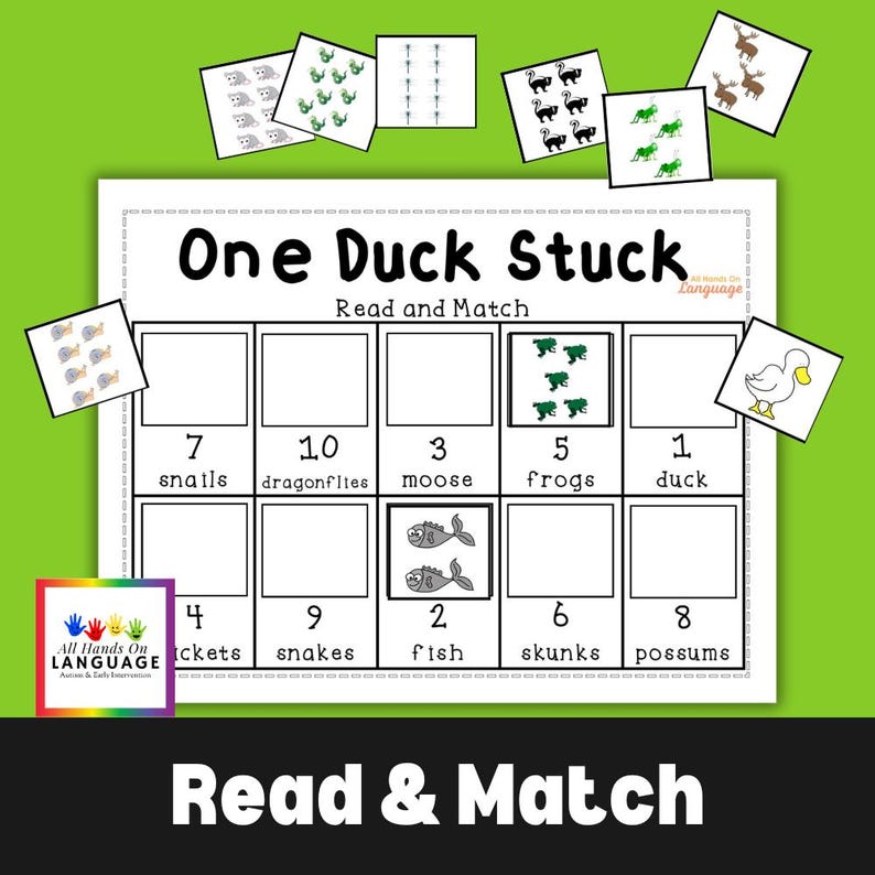 One Duck Stuck Story Companion: Activities to Sequence, Retell, Count ...