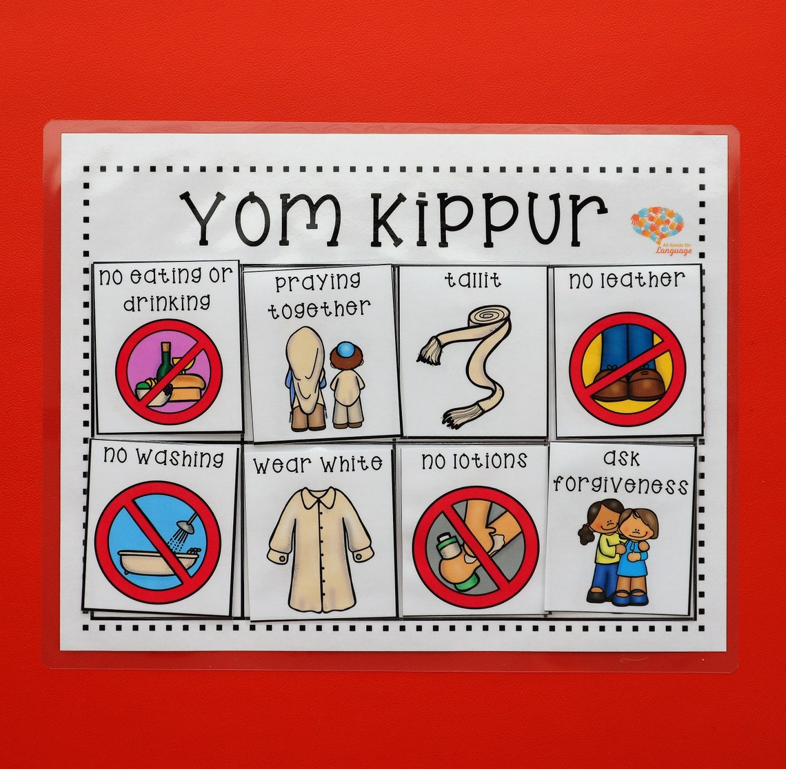 Yom Kippur Matching Activity Match 8 Labeled Yom Kippur - Etsy UK