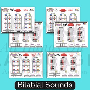 50 Articulation Mats | 25 Speech Sounds | Isolation, Syllable, and Word ...