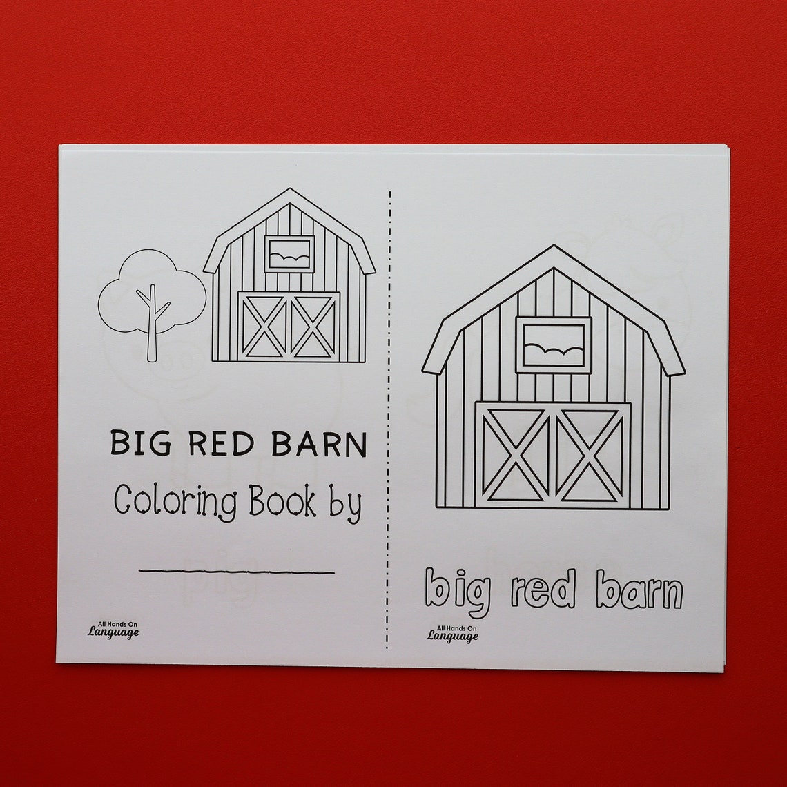 Big Red Barn Story Companion Set 28 Pictured Story Vocabulary - Etsy