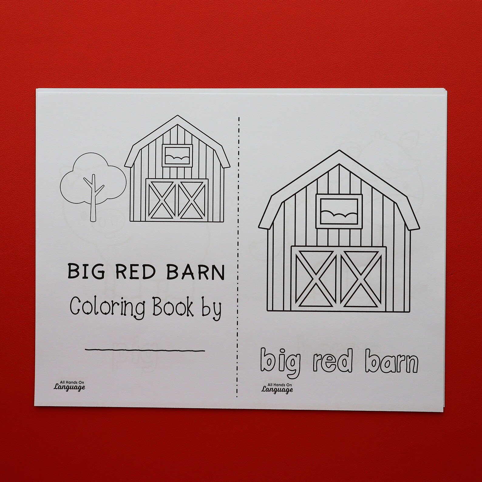 Big Red Barn Story Companion Set 28 Pictured Story Vocabulary - Etsy