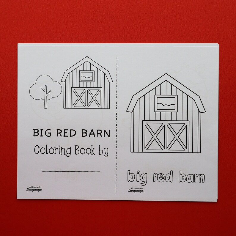 Big Red Barn Story Companion Set 28 Pictured Story Vocabulary - Etsy