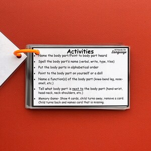 Spanish My Body Flashcard Set, Mi Cuerpo, 26 Body Parts in Spanish ...