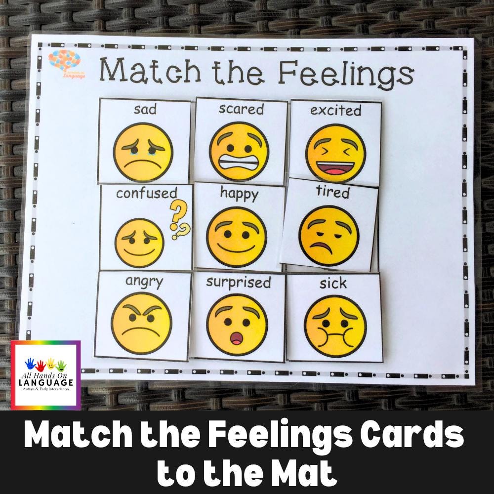 Emoji Feelings Match Activity: Autism & Preschool Learning (PDF ...