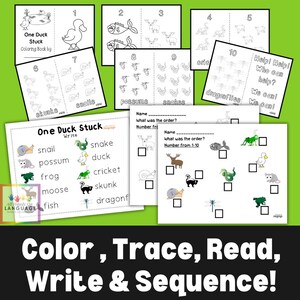 One Duck Stuck Story Companion: Activities to Sequence, Retell, Count ...