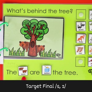 What's Behind the Tree Interactive Book for Preposition BEHIND ...