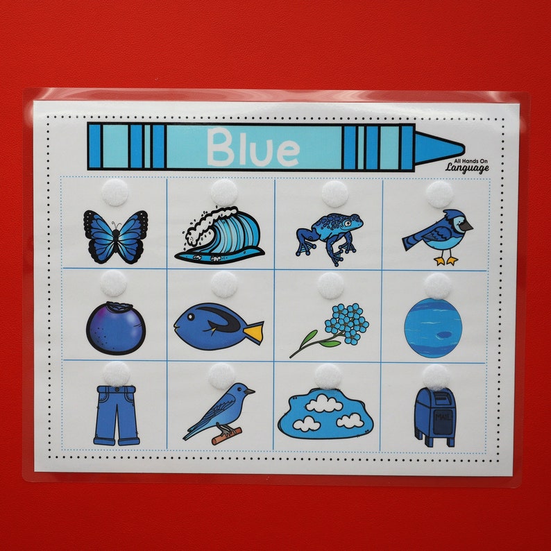 Blue Objects Matching Game: Kids Color Learning Activity (PDF) - Etsy
