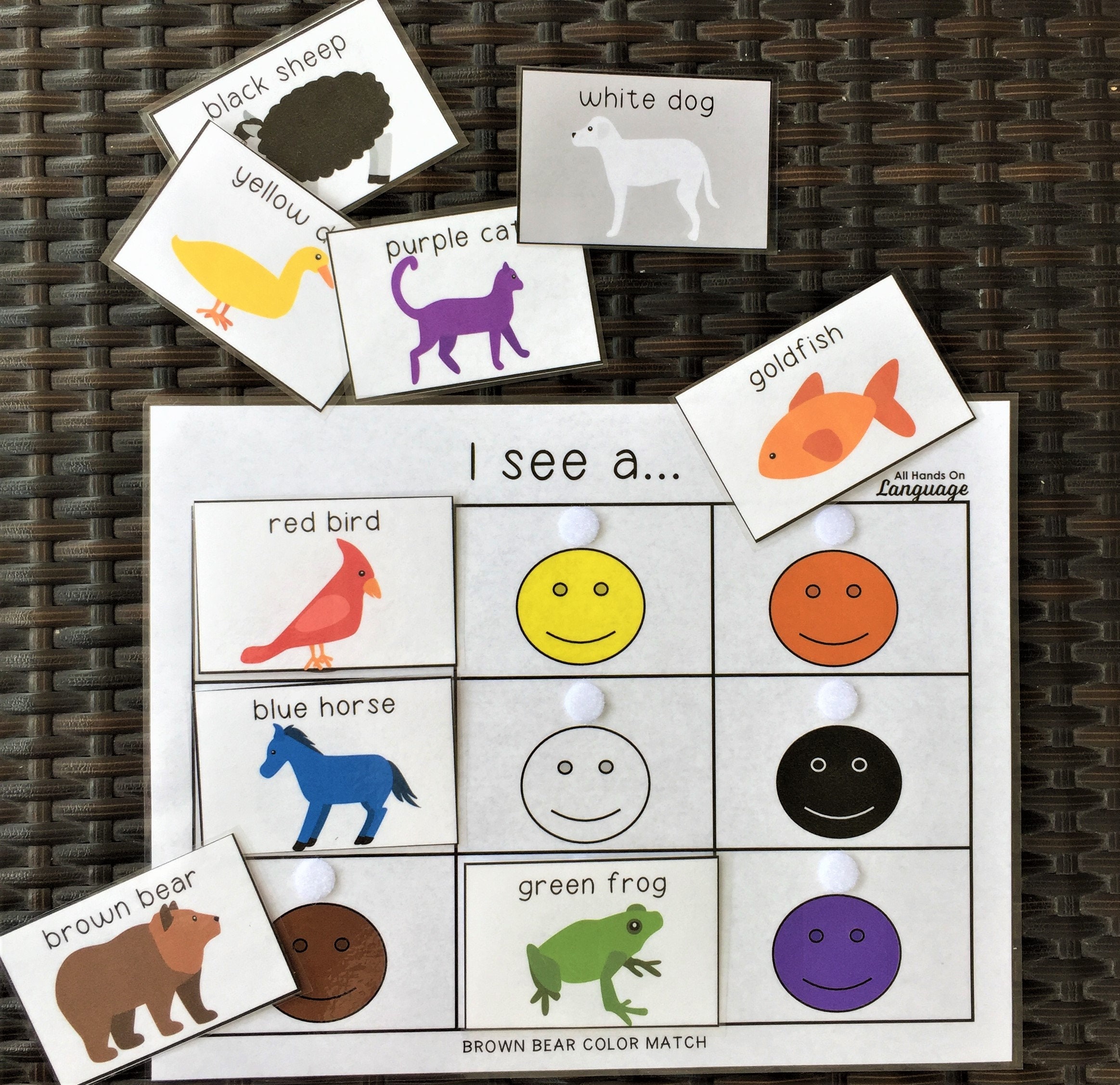 Brown Bear Brown Bear 3 in 1 Activity Set 1 Match Animal to - Etsy