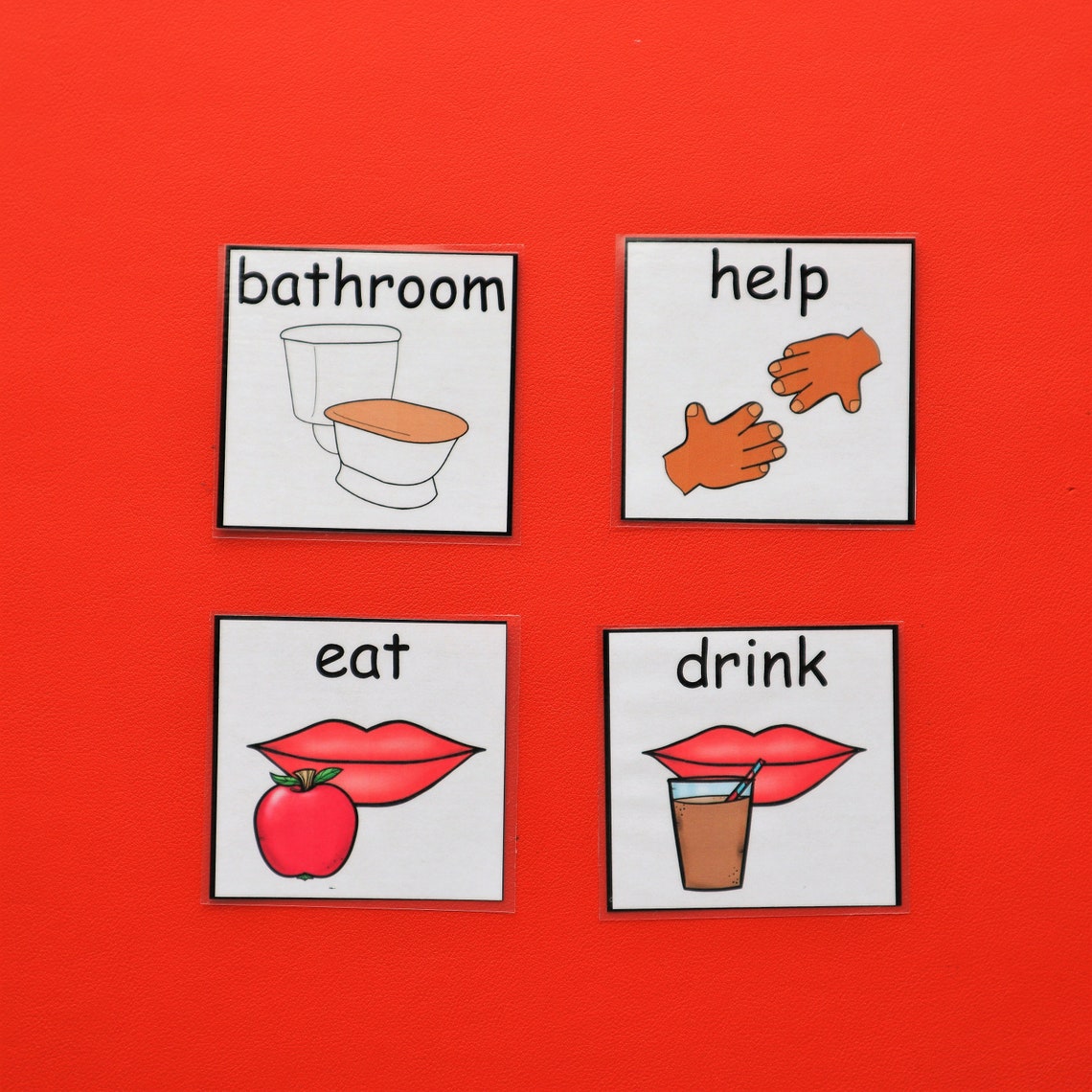 Communication Cue Cards 12 Core Vocabulary Messages 3 Inch - Etsy